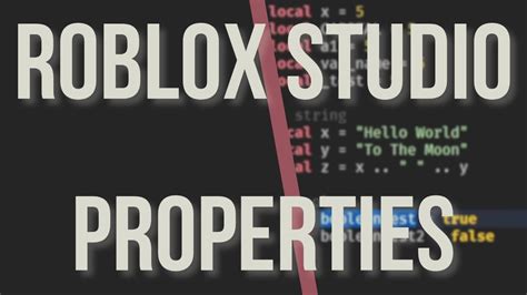 Beginner Roblox Studio Scripting Properties Youtube