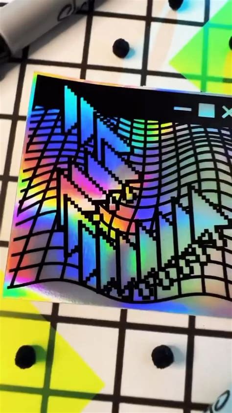 Cursor Arrow Glitch Sticker R Bakedart