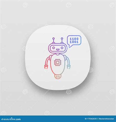 Chatbot Coding App Icon Stock Vector Illustration Of Logo 175562635