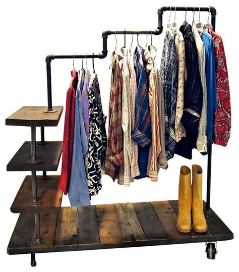 Lucy Industrial Pipe Garment Rack Industrial Clothes Racks By Oilfield Slang