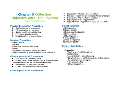 Chapter 3 Collecting Objective Data The Physical Examination Chapter Chapter 3 Collecting Objective Data The Physical Examination Chapter