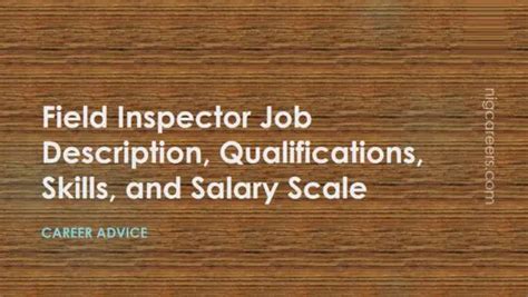 Field Inspector Job Description Skills And Salary