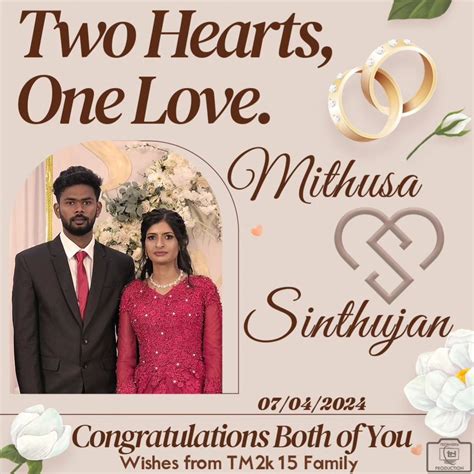 Tm2k15 💍 Heartiest Congratulations Mithusa And Sinthujan