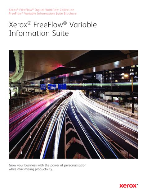 Fillable Online Introducing Xerox Freeflow Variable Information Vi