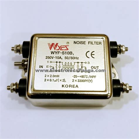 Wyes Wyf S10b 250v 10a 50 60hz Noise Filter F06 Star International
