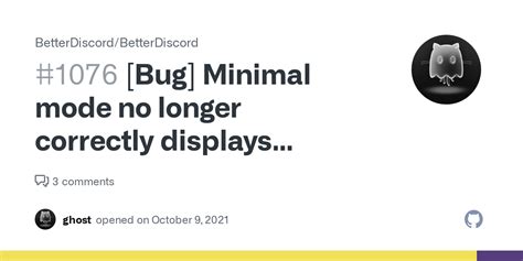 Bug Minimal Mode No Longer Correctly Displays Servers · Issue 1076