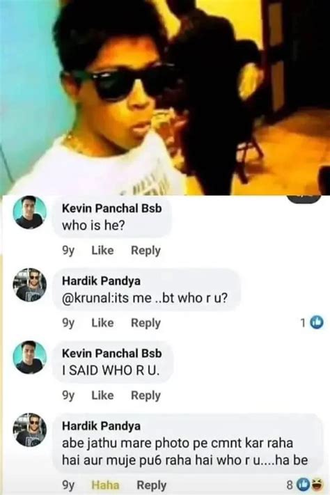 Found This Old Gem Of Hardik Pandeya 😂😂 R Indiasocial