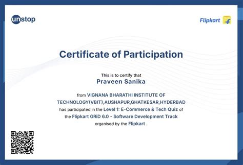 Softwaredevelopment Ecommerce Techquiz Flipkart Unstop Vbit