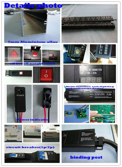 Universal Pdu With Current And Voltage Dual Digital Display Power Distribution Unit High