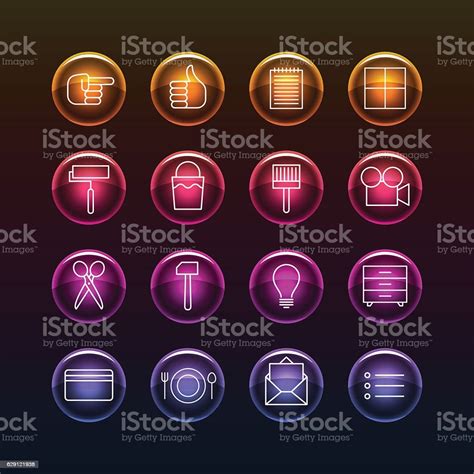 Thin Line Interface Icon Set Stock Illustration Download Image Now Business Business