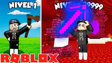 Consigo El Super Pico Del Nether ⛏ En Roblox Bloquear Mina Youtube