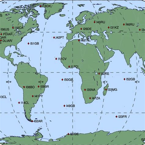 A Global Map Of The Locations Of The Ims Infrasound Stations Used In Download Scientific