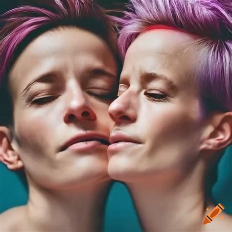 Megan Rapinoe Sleeping With Mouth Slightly Open Next To Her Twin Sister