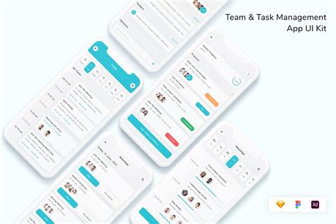 Team And Task Management App Ui Kit Graphic By Betush · Creative Fabrica