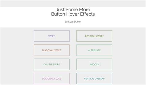 Button Hover Effects Ui Buttons Buttons Hover
