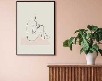 Nude Silhouette Art Etsy Uk