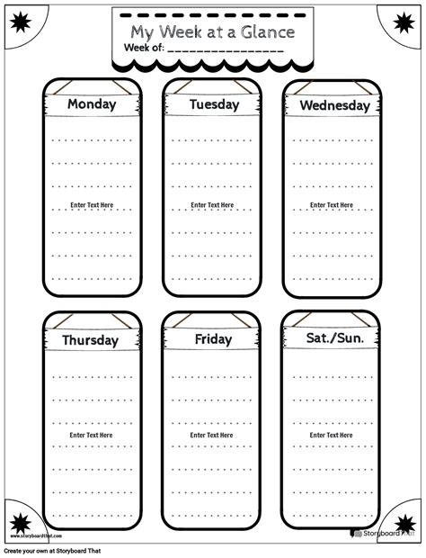 Planificatorul Săptămânal BW 4 Storyboard af ro examples