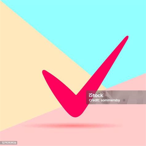 파란색과 핀에 그림자플랫 현대 틱 투표 체크리스트 아이콘 0명에 대한 스톡 벡터 아트 및 기타 이미지 0명 개념 개념 기호 Istock