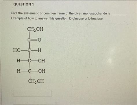 Solved Give The Systematic Or Common Name Of The Given M