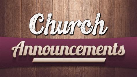 Church Announcements Christ Church Worship Center Hyderabad Cgti