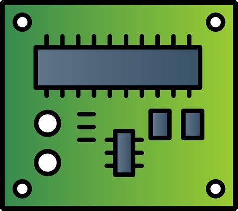 Pcb Board Line Filled Gradient Icon 42173623 Vector Art At Vecteezy