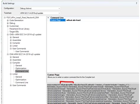 Solved Error Vfp Register Arguments Infineon Developer Community