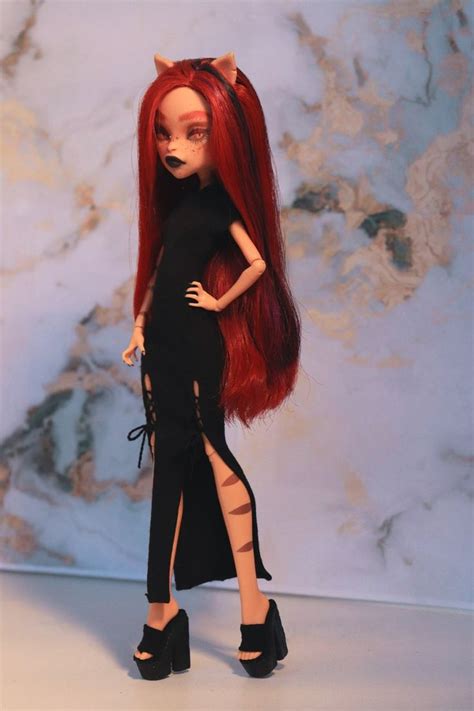 Black Maxi Dress With Splits Monster Ever After Rainbow Doll
