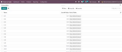 Coins Bills In Odoo 16 Pos Odoo V16 Enterprise Edition Book