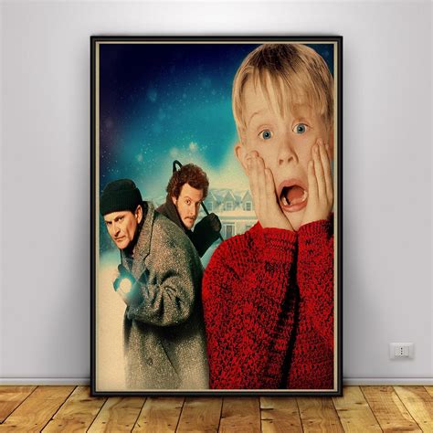 Home Alone Poster Wall Art Wall Prints Home Decor Kraft Paper Print T Poster Movie