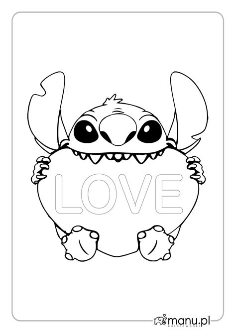 Lilo I Stitch Kolorowanka Dla Dzieci Do Druku