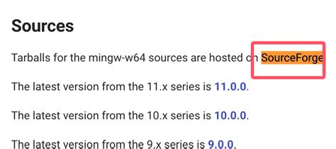 C 环境设置mingw W64 Sourceforge Csdn博客