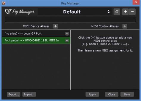 Using Midi Device Alias To Assign Song Part Switching General