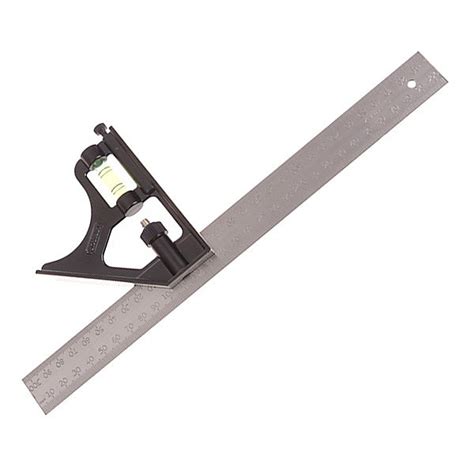 Stanley Tools 300mm Combination Metal Square With Vial And Scriber