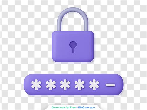 Secure Password Lock Icon With Asterisks Free Png Pngate