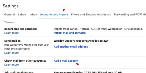 Get Your Webdev Hosted Email From Your Gmail Account Knowledgebase