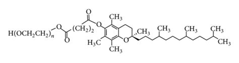 D Alpha Tocopheryl Polyethylene Glycol Succinate Structure Tpgs Is Download Scientific Diagram
