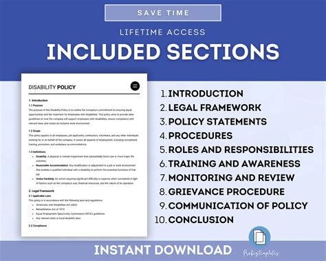 Disability Policy Template Probiztemplates