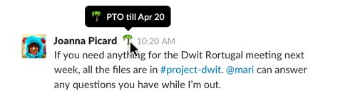 User Presence And Status Slack