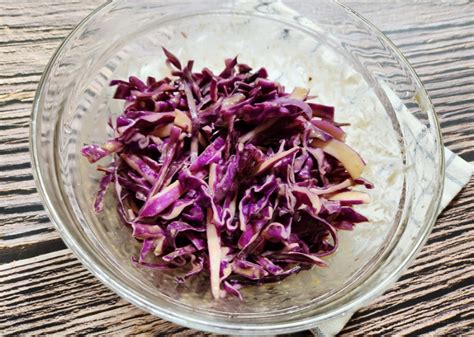 적채요리 마요네즈드레싱을 활용한 적채 양배추 샐러드 만들기