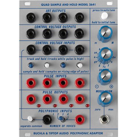 Tiptop Audio Synthesizer Modular Synthesizer Random Module Model 264t Quad Sample And Hold