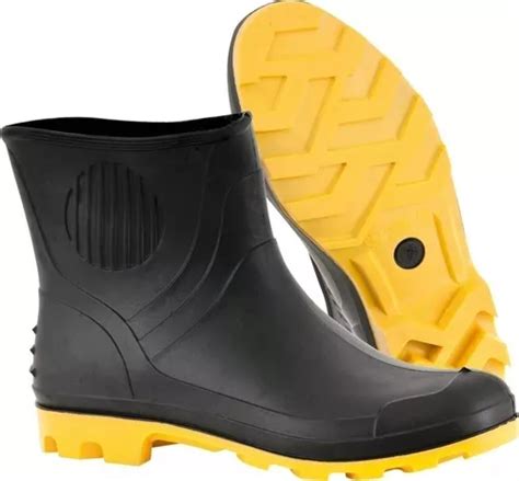Bota Borracha Cano Extra Curto Galocha Em Pvc Bracol Frete Grátis
