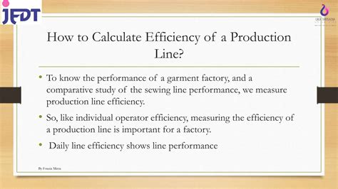 Chap 2 How To Calculat Line Efficiency In Garment Industry Pptx