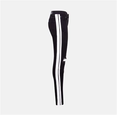 AMIRI TRACK STACK STRIPED SKINNY FIT JEANS R DesignerReps