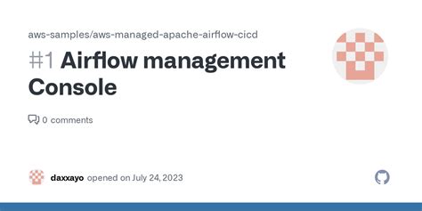 Airflow Management Console · Issue 1 · Aws Samplesaws Managed Apache