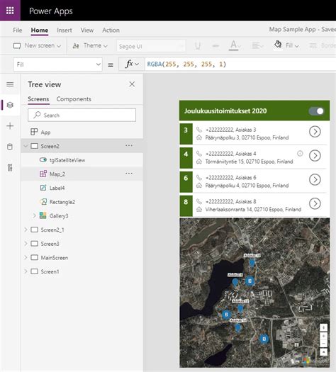 Power Apps Map Component Forward Forever