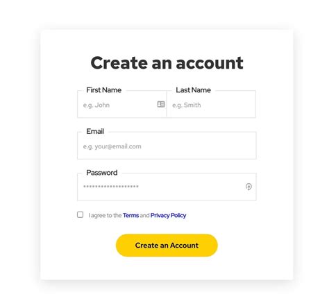 Signup Form Free Webflow Component
