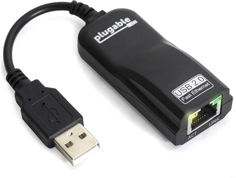 Amazon Com Plugable Usb To Ethernet Fast Lan Wired Network Adapter Driverless And