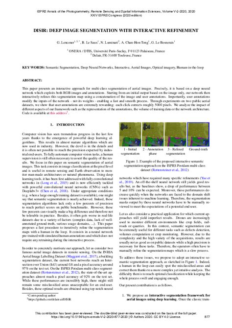 Pdf Disir Deep Image Segmentation With Interactive Refinement