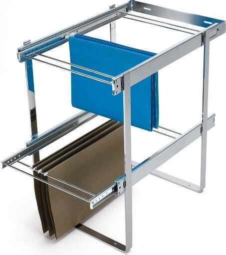 Rev A Shelf RAS FD KIT Series Tier Standard Height Hanging Cabinet File Drawer Organizer Bar