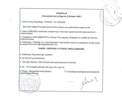 Апостиль и легализация документов в Турции стоимость сроки
